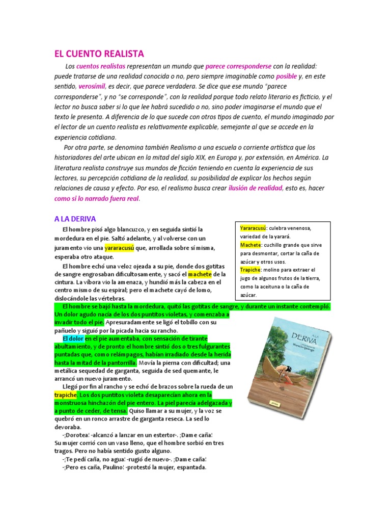 Cuento Realista | PDF | Verbo | Realismo (Artes)