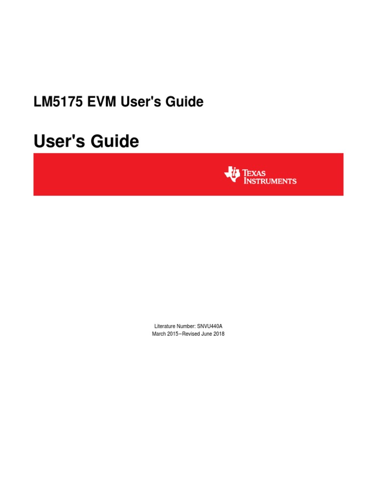LM5175 EVM User's Guide | PDF | Power Supply | Electronics