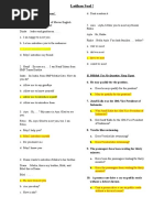 Grammar Exercise Form 1 | PDF | Grammar | Linguistics