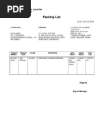 CIPL Shipping Invoice and Packing List | PDF