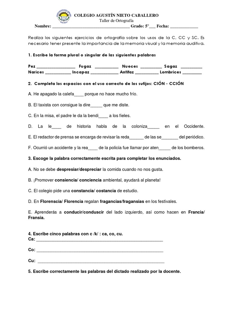 Usos de La C, CC y SC | PDF