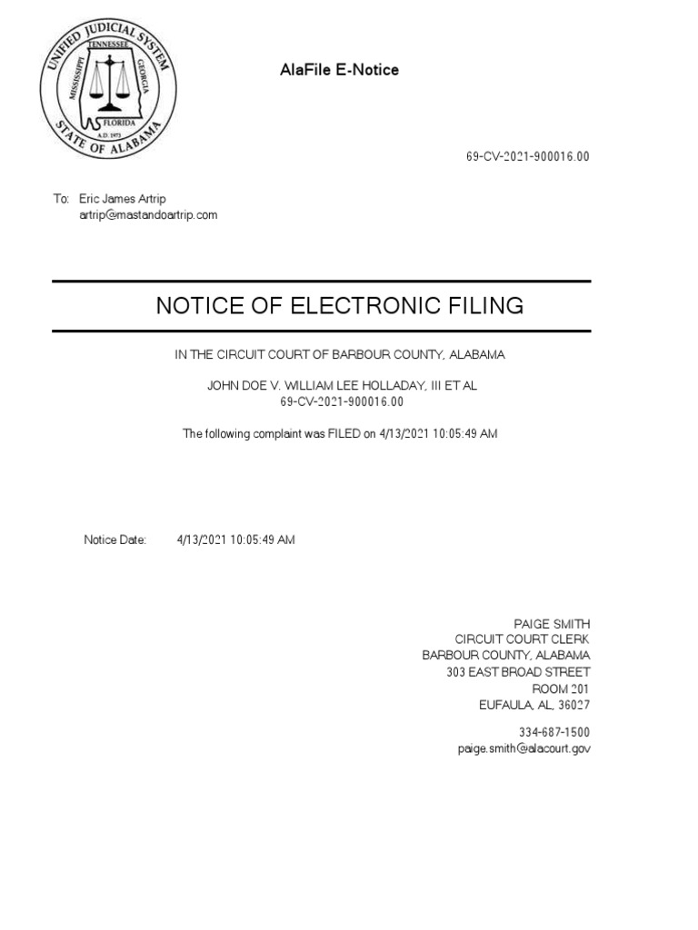 Filed Complaint | PDF | Class Action | Negligence