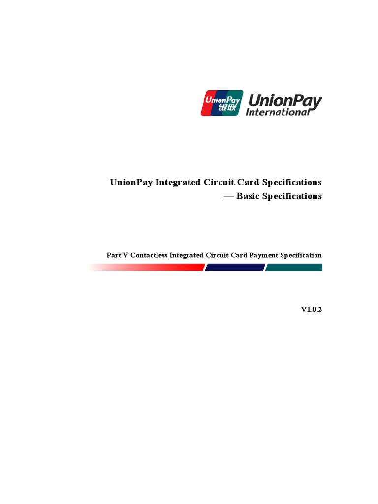 Contactless ICC Payment Specifications | PDF | Smart Card | Debit Card