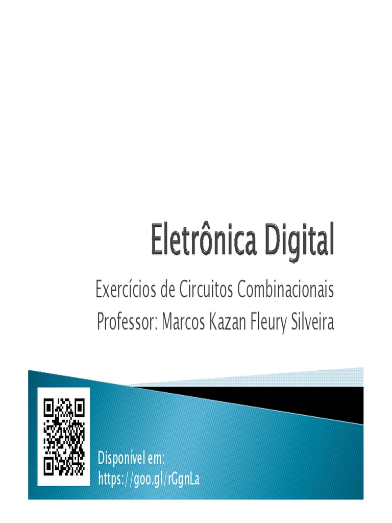 Lista P1 - Circuitos Combinacionais - Eletrônica Digital | PDF