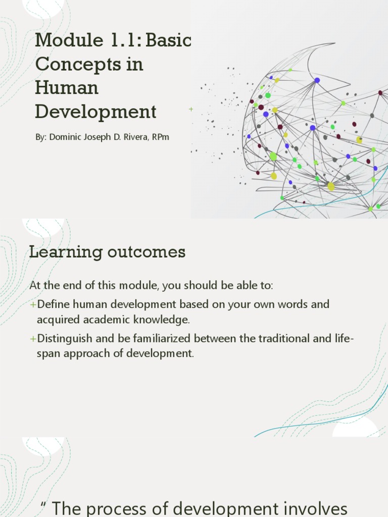 Basic Concepts and Issues On Human Development | PDF | Developmental ...