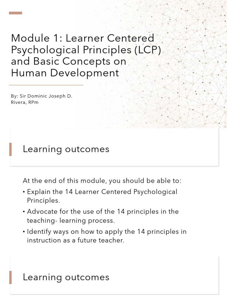 Learner Centered Psychological Principles | PDF | Metacognition ...