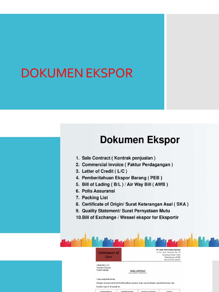 Dokumen Penting untuk Ekspor Barang | PDF | Computers | Technology ...