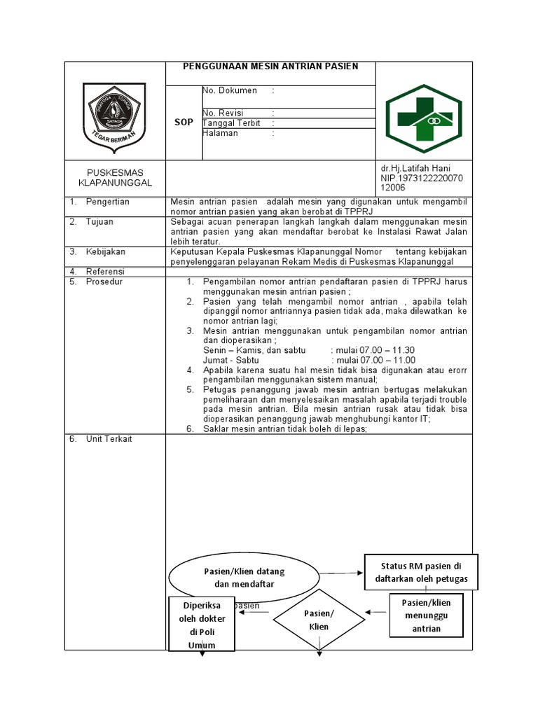 Sop Mesin Antrian | PDF