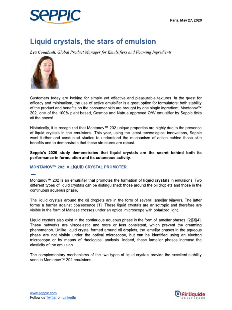 ML20343 Liquid Crystals, The Stars of Emulsion CDA June2020 v1 | PDF