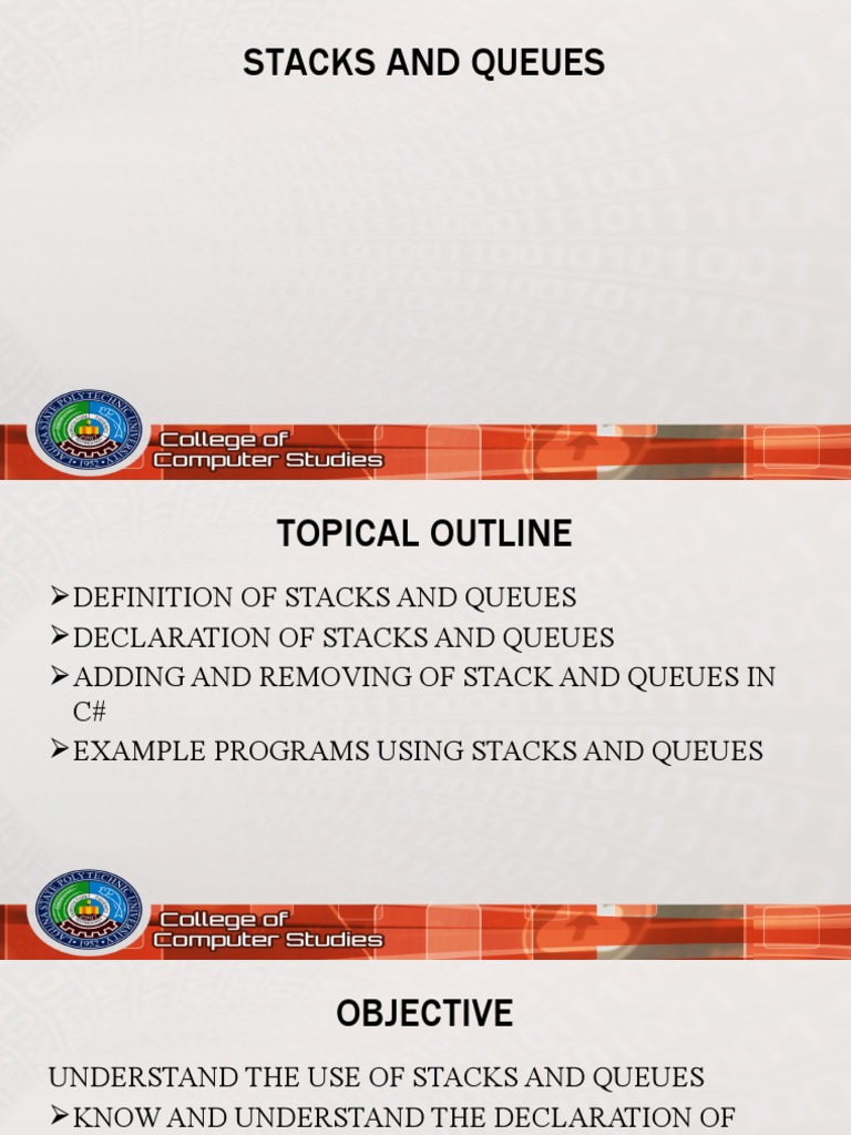 C# Stacks and Queues: LIFO and FIFO Data Structures Explained | PDF