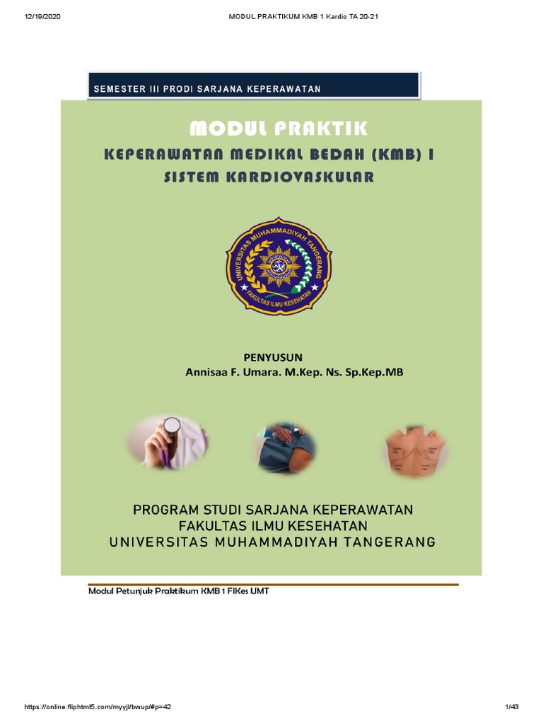 Modul Praktikum KMB 1 Kardio Ta 20-21 | PDF