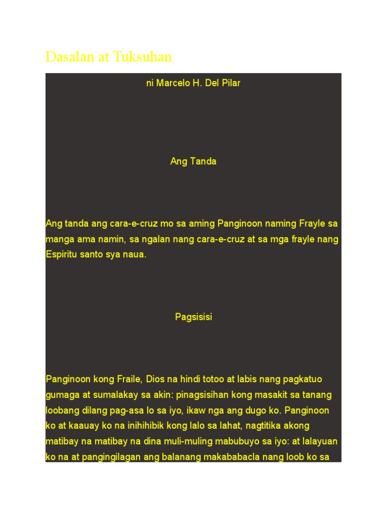 Dasalan at Tuksuhan | PDF