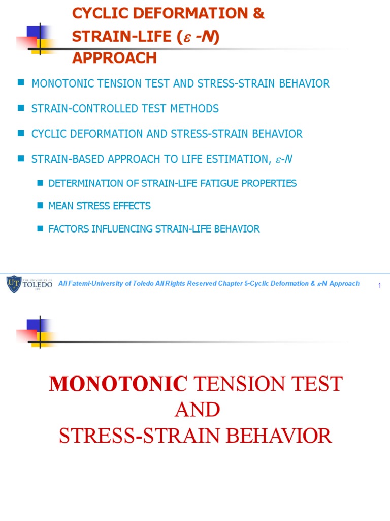Strain Life Approach | PDF | Deformation (Engineering) | Fatigue (Material)