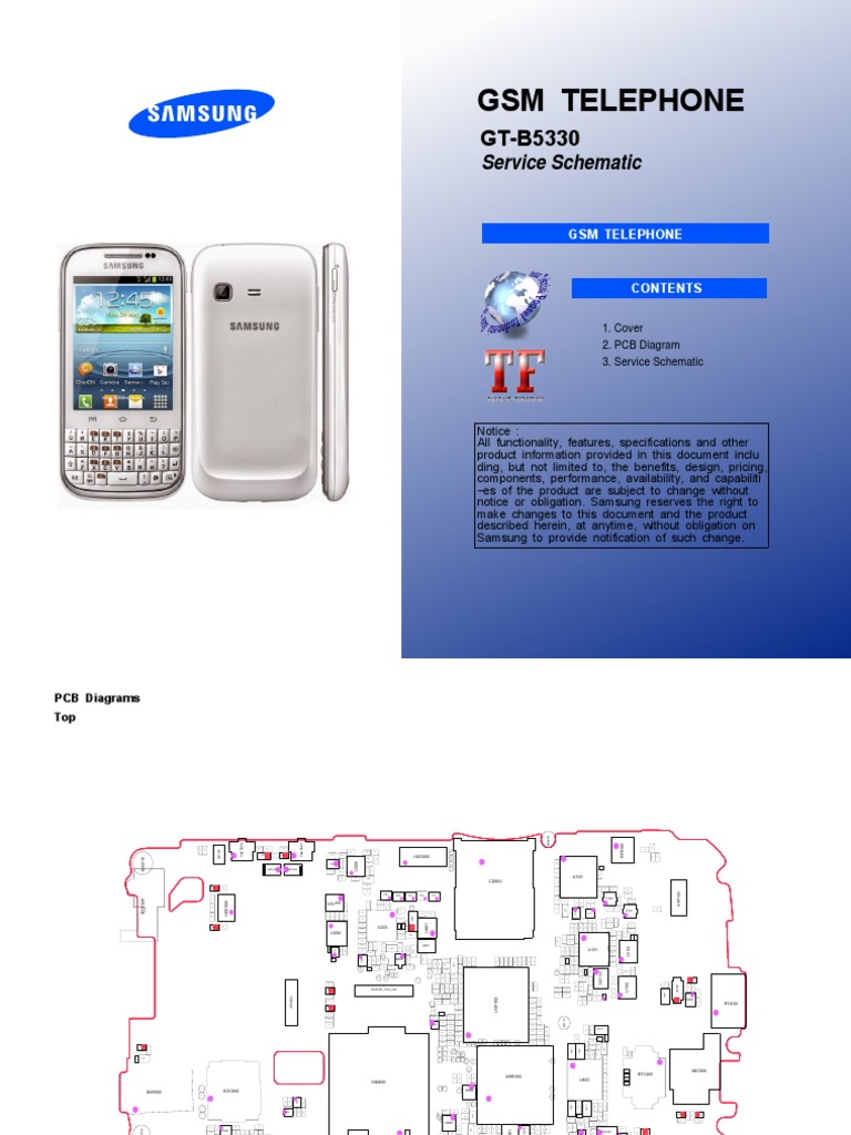 GT-B5330 Service Schematic | PDF