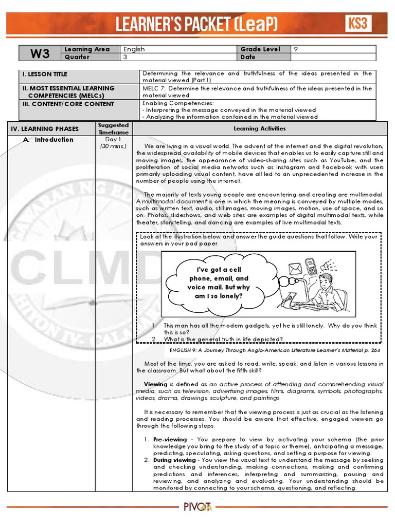 Determining Credibility and Interpreting Messages: Teaching Critical ...
