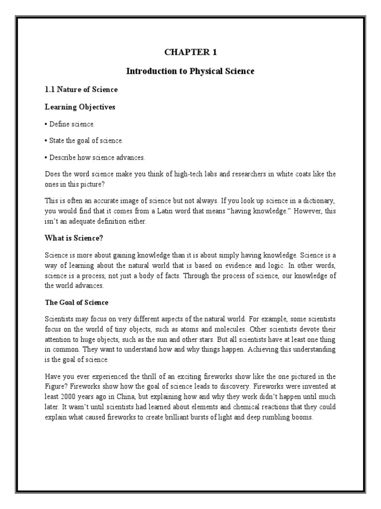 CHAPTER 1 Intro To Physical Science | PDF | Scientific Revolution | Theory