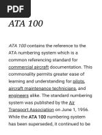 ATA 100 Chapters PDF | PDF | Aerospace Engineering | Manufactured Goods