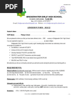 Entrance Form 2023 24 | PDF