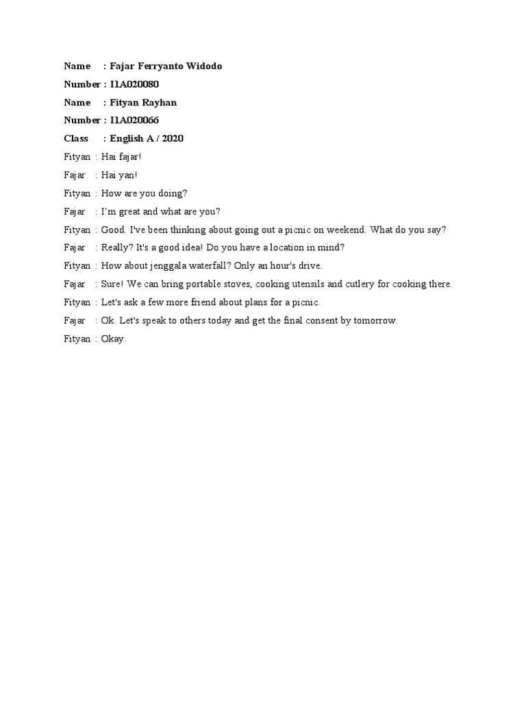 WH Question Conversation | PDF