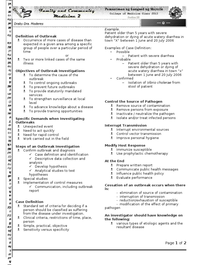 20 FCM2 - Outbreak | PDF