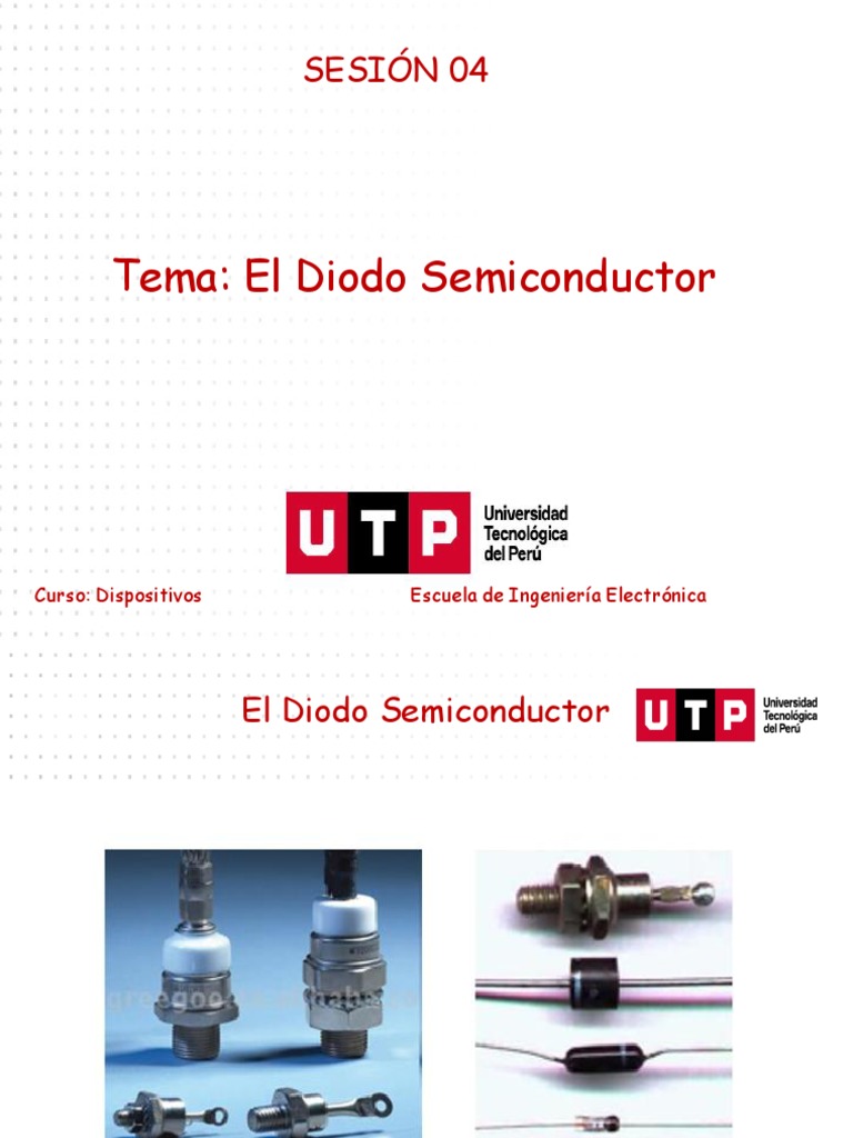 s02.s1 Diodos Semiconductores Reales | PDF | Electrónica | Ingeniería Electrónica