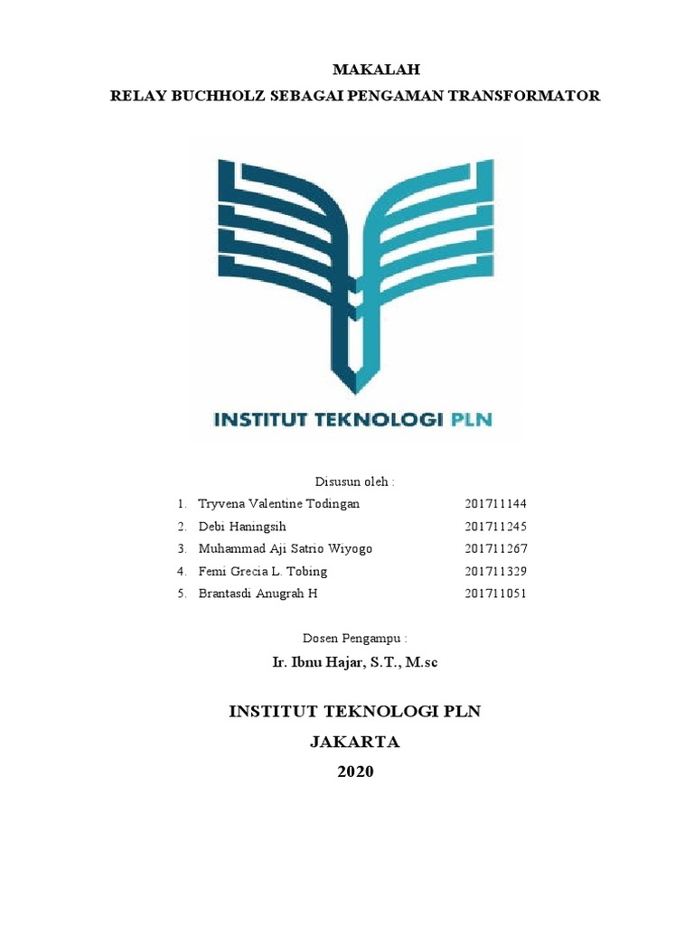 Relay Bucholz Sebagai Pengaman Trafo Tenaga | PDF