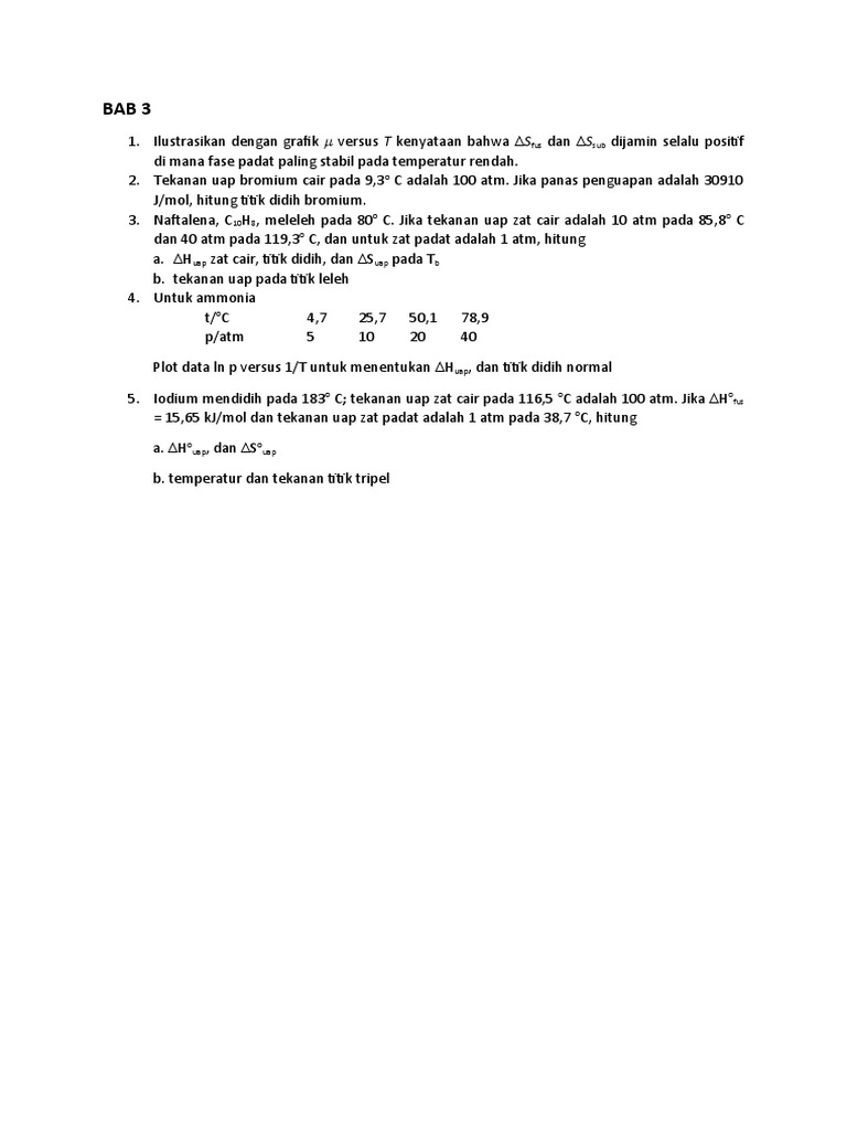 Soal BAB 3, Assignment 3 | PDF