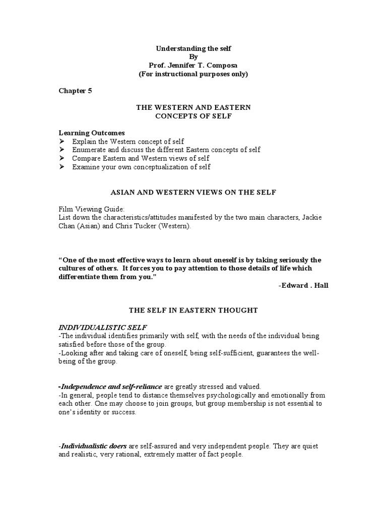 Eastern and Western Culture | PDF | Collectivism | Individualism