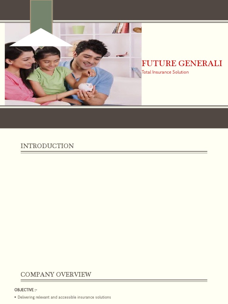 Future Generali: Total Insurance Solution | PDF | Insurance | Life ...