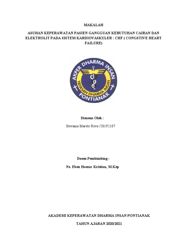 Makalah Askep CHF Revo | PDF