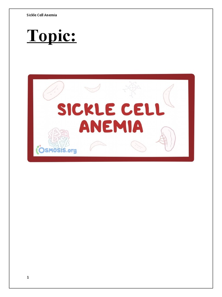 Sickle Cell Anemia | PDF | Anemia | Hemoglobin