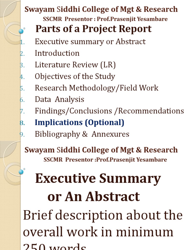 Project Writing Guidelines and Format | PDF | Statistics | Methodology