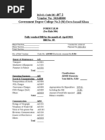 FORM T.R.30 Contingency Bill | PDF | Voucher | Economies