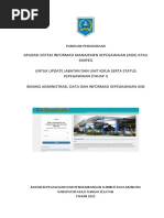 Buku Petunjuk SIMPEG - BKD Kab. Wonosobo | PDF