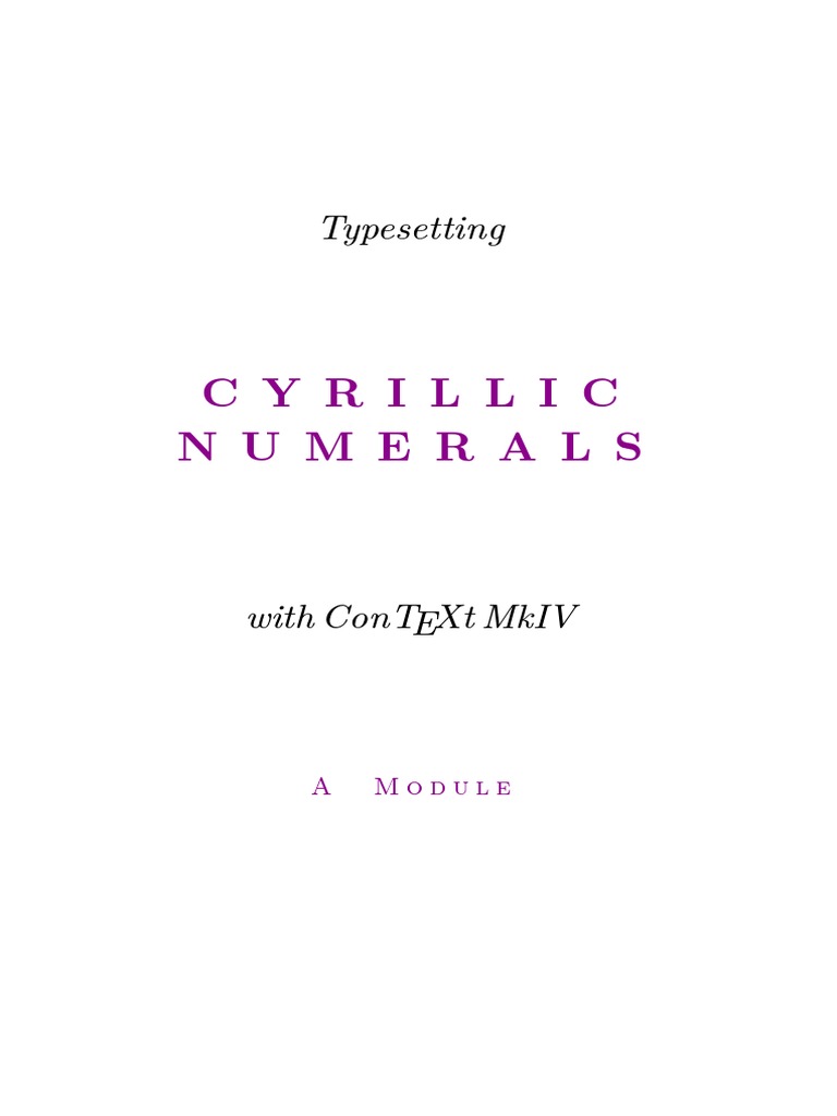 Cyrillic Numbers | PDF | Typefaces | Disclaimer