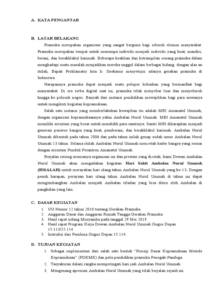 Proposal Risalah | PDF