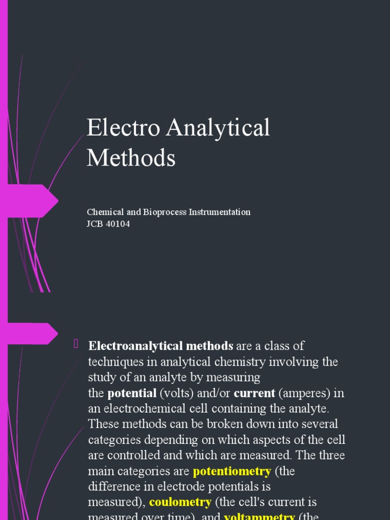 Electroanalytical Methods Guide | PDF | Electrochemistry | Electromagnetism