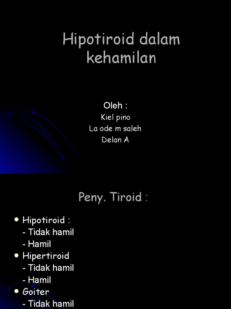 Hipotiroid pada Kehamilan: Risiko dan Gejala | PDF | Kesehatan Holistik ...