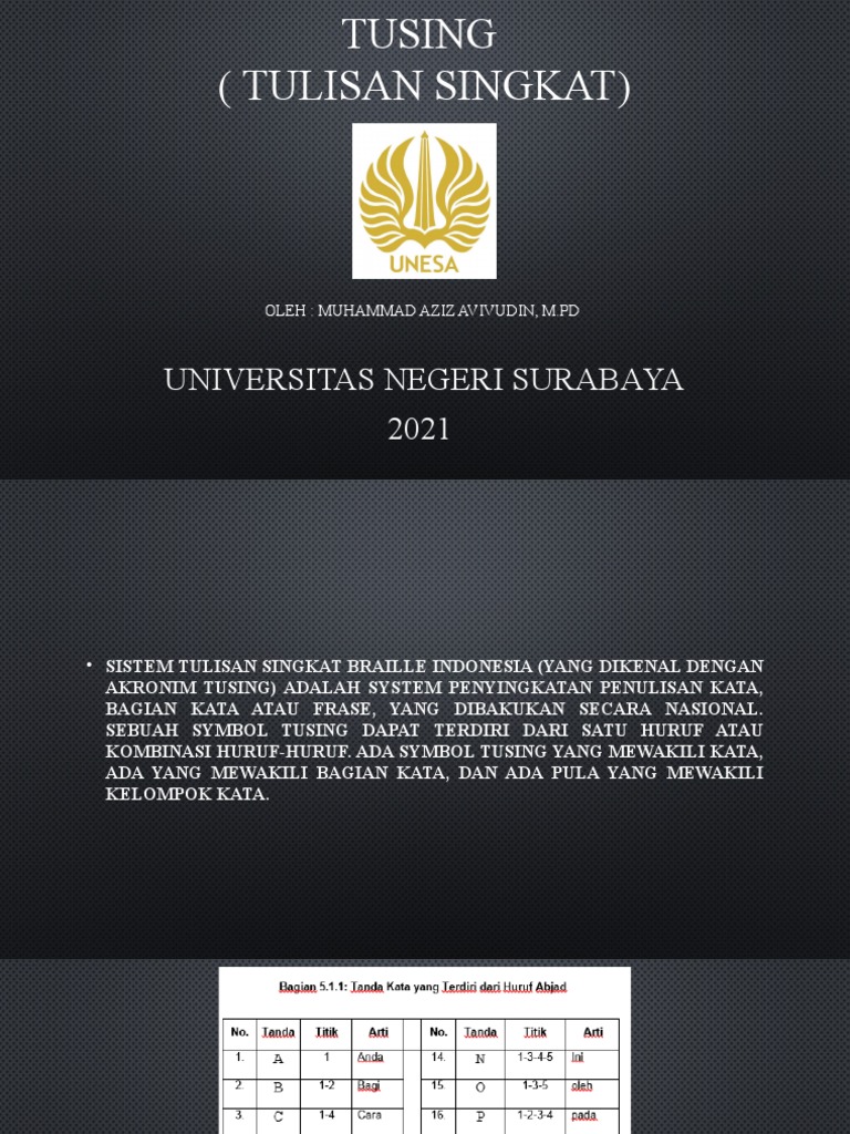 BRAILLE Tusing | PDF