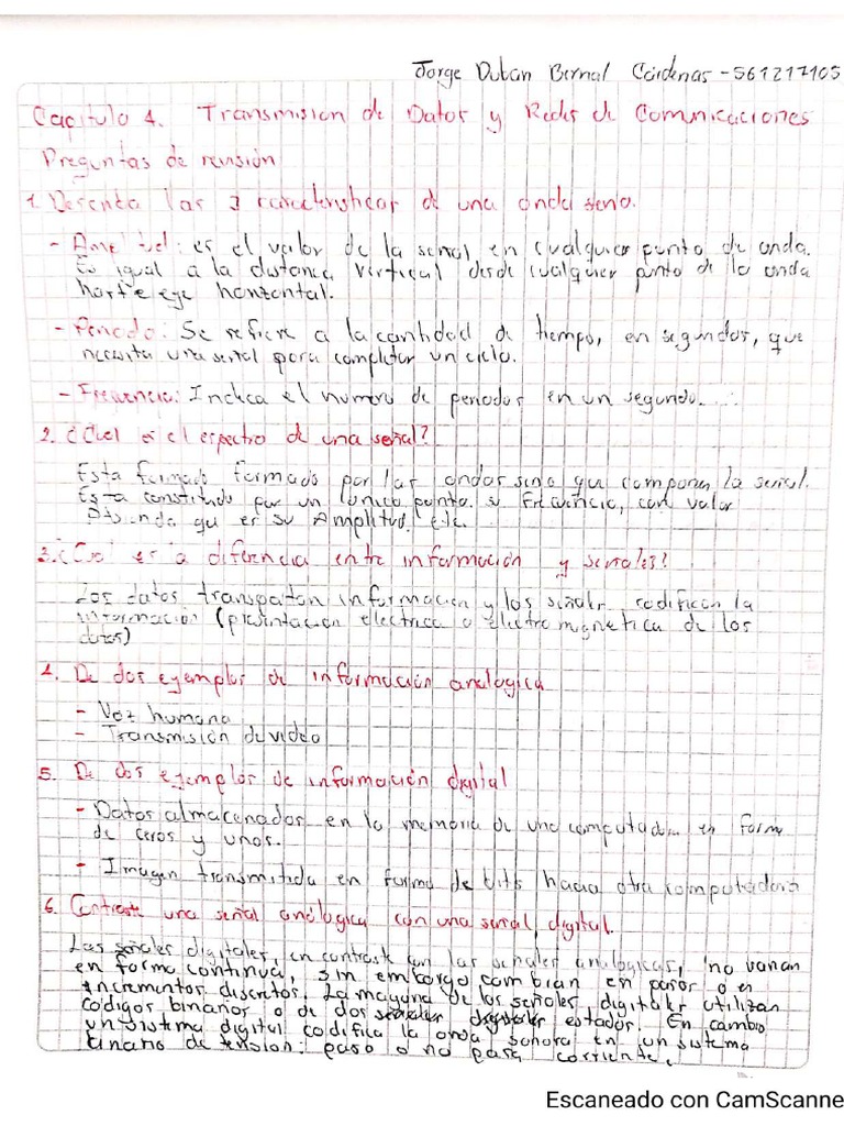 Cuestionario Capitulo 4 - Jorge Duban Bernal Cárdenas - Comunicación de ...