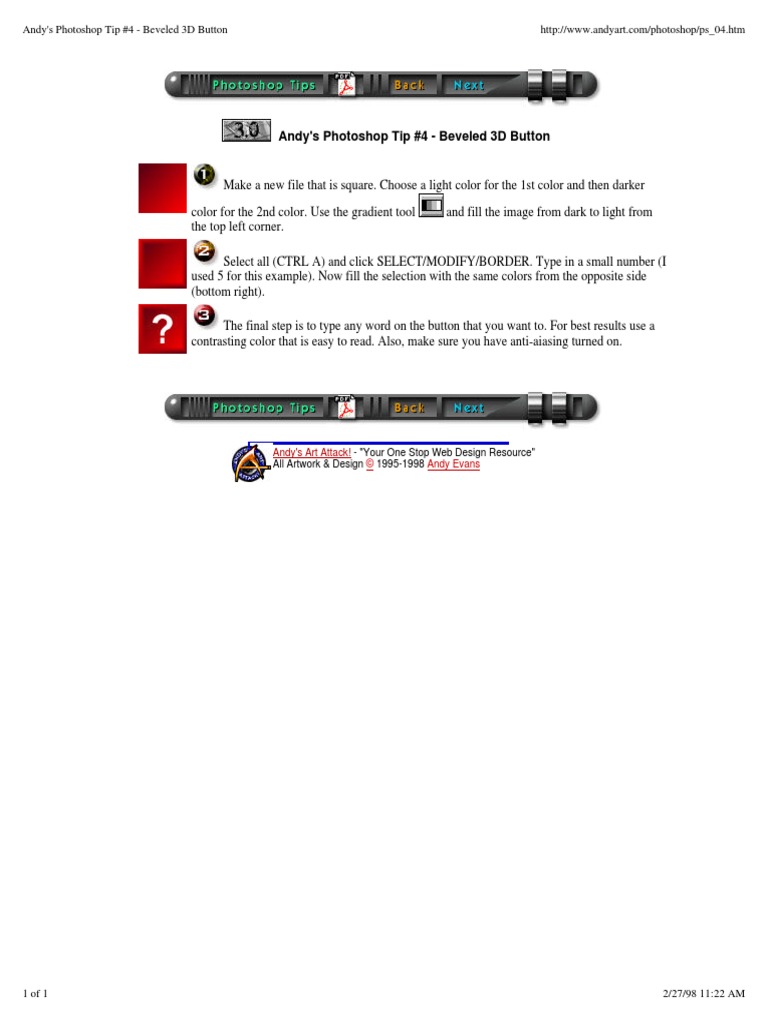 #04 - Beveled 3D Button | PDF
