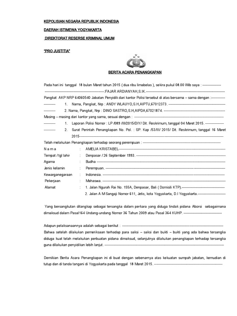 BA Penangkapan | PDF