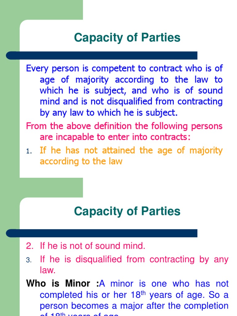 07.capacity of Parties | PDF