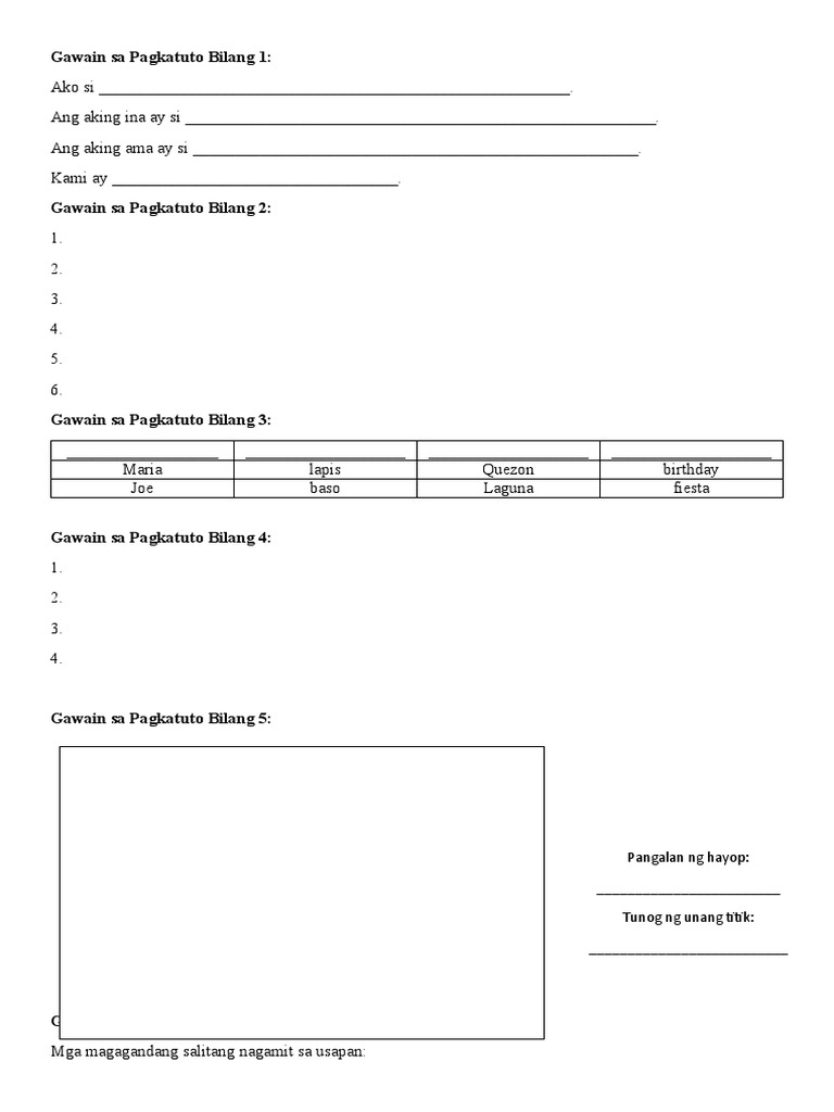 Activity Sheets-MTB, Math, AP | PDF