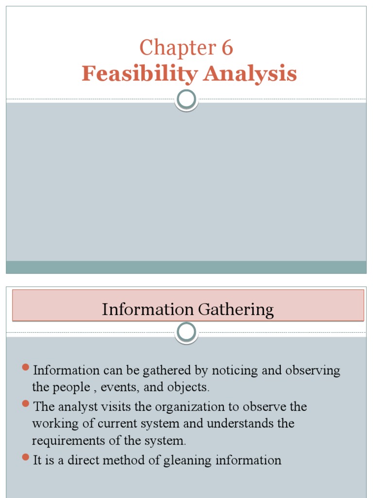 Chapter 6 MBA 3RD Feasibility Analysis | Download Free PDF ...