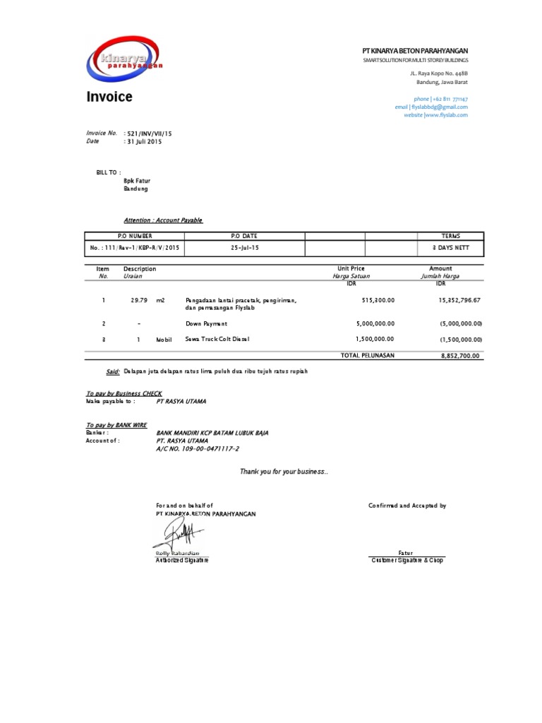 Invoice Pelunasan | PDF | Economies | Money