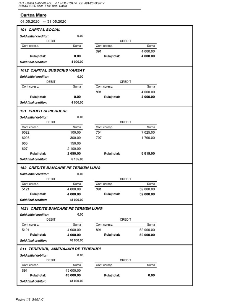 Cartea Mare - : 101 Capital Social | PDF | Debt | Liability (Financial ...