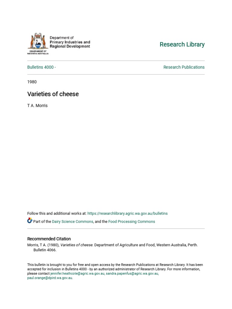 Varieties of Cheese | PDF