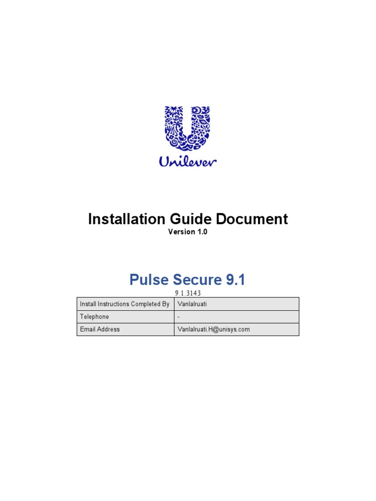 Installation Instructions for Pulse Secure 9.1 Client on Windows for ...