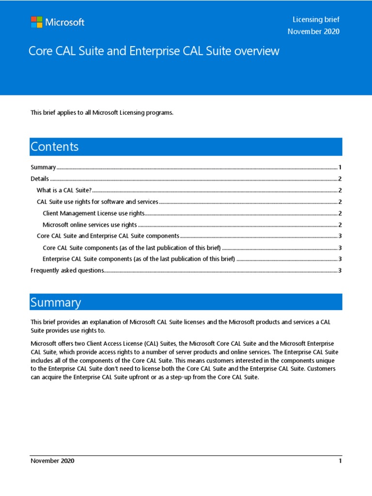 Core Cal Vs Enterprise Cal _ Microsoft Core Cal Suite – VFXC